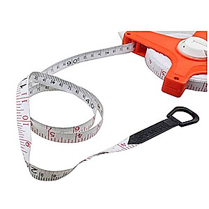 Open Reel Fiberglass Tape Measure Inch Metric Scale,330 Feet, 100 Meter,Construction Projects Handyman Landscaping (100 Meter)