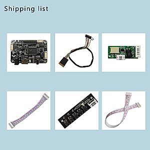 VSDISPLAY HD MI Audio LCD Controller Board VS-N5 V3 Work for 12.3 Inch 1920x720 HSD123KPW1-A30 HSD123KPW2-D10 LVDS Interface LCD Screen