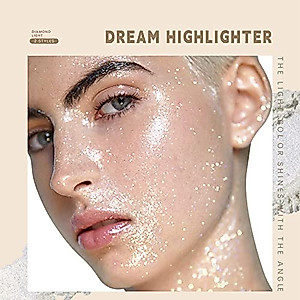 NewBang Polvo De Hadas Highlighter Powder Stick Makeup,Body Glitter Shimmer and Shine High Gloss Blush Contour Makeup,Smooth Sparkle Patting Powder for Face Eyes Lips Hair Body Glow -3 Colors