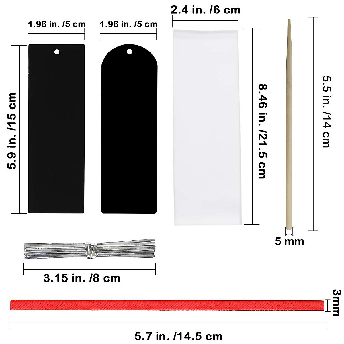 Supla 36 Set 2 Style Magic Scratch Rainbow Bookmarks Making Kit for Kids Students Party Favor Scratch Paper DIY Bookmarks Bulk with Scratching Tools Satin Ribbons for Classroom Activities