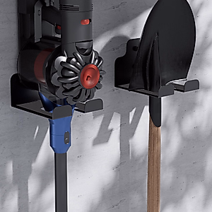 JNIHEEP Garage Organizer Trimmer Rack, Garden Power Tool Hanger Weed Whackers Holder Wall Mounted for Grass Trimmer, Hedge Trimmer, Garage Trimmer, Garden Tools,1 Pack