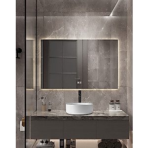 Bathroom Vessel Sink - SENTANI 14.4" Round Modern Above Counter Bathroom Sink - Porcelain Ceramic Vessel Vanity Sink Art Bowl Basin - Matte White