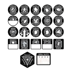 Gale Force Nine Rogue Token Set, Multicolor