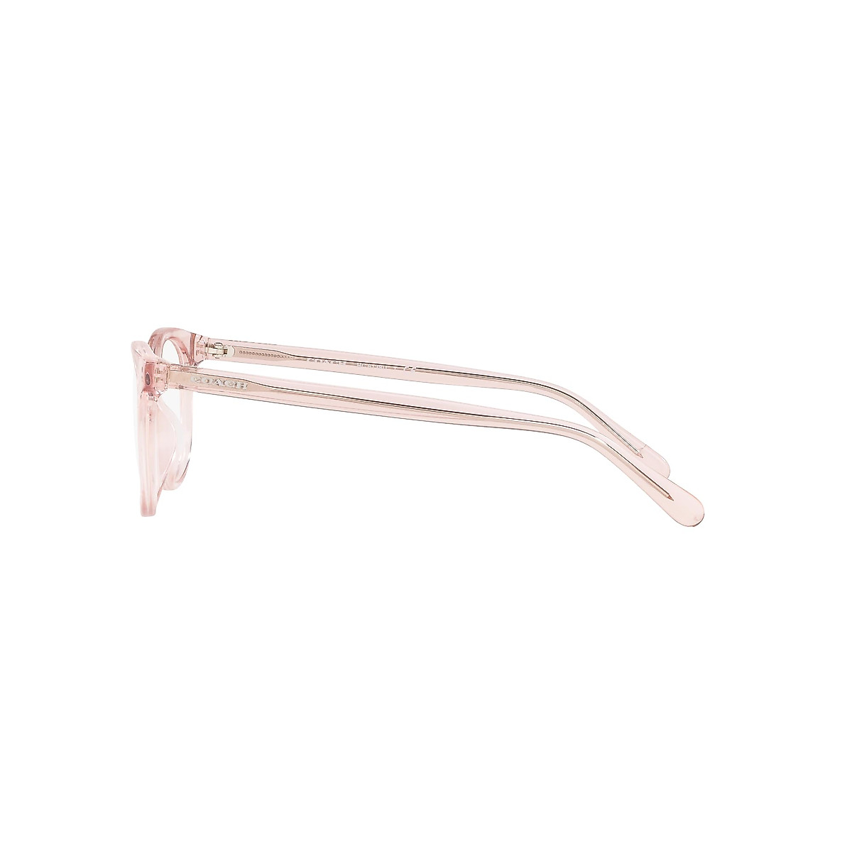 Coach HC6138U Universal Fit Prescription Eyewear Frames, Transparent Pink/Demo Lens, 52 mm