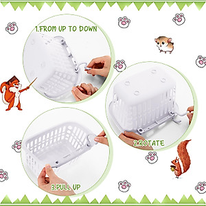 Geetery 5 Set Rat Hammock for Cage Chew Proof Rat Toys Warm Bed, Small Animal Hanging Basket Ferret Cage Accessories and Habitats Removable Nest Mat for Hamster, Sugar Glider, Hedgehog (Paw, Star)