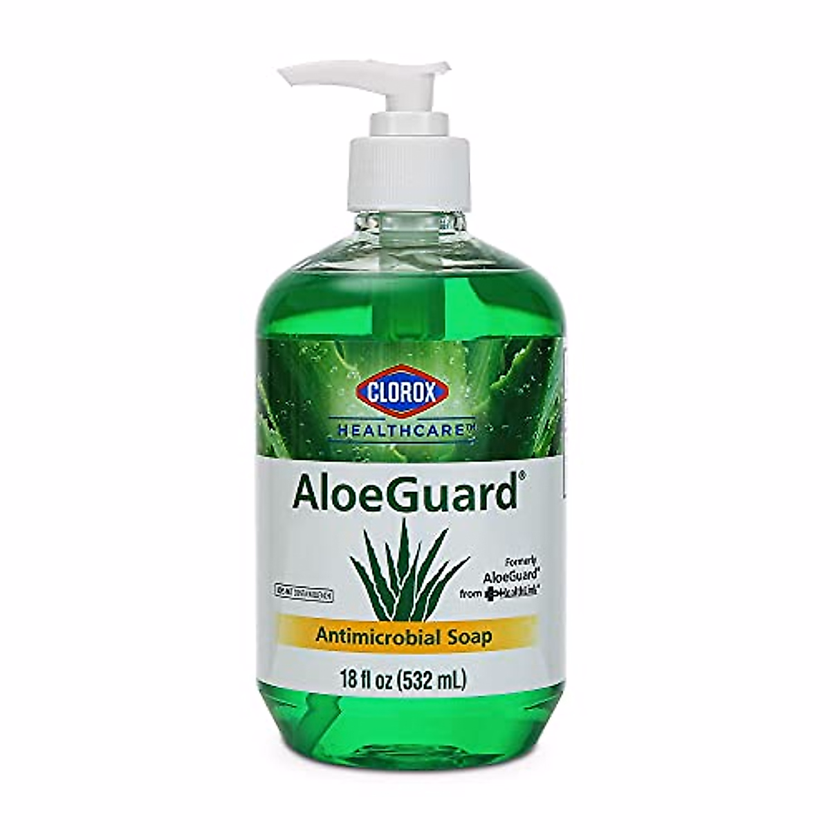 Clorox Healthcare AloeGuard Antimicrobial Soap 18 Ounce Antimicrobial Hand Soap from for Healthcare Professionals | Hand Soap for Everyday Use with Aloe Vera to Soothe & Moisturize Hands