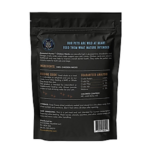 Ancestral Hunter Freeze Dried Chicken Necks for Dogs & Cats - Made in USA- Healthy Chicken Neck Treats for Dogs- Freeze Dried Raw Chicken Necks for Dogs