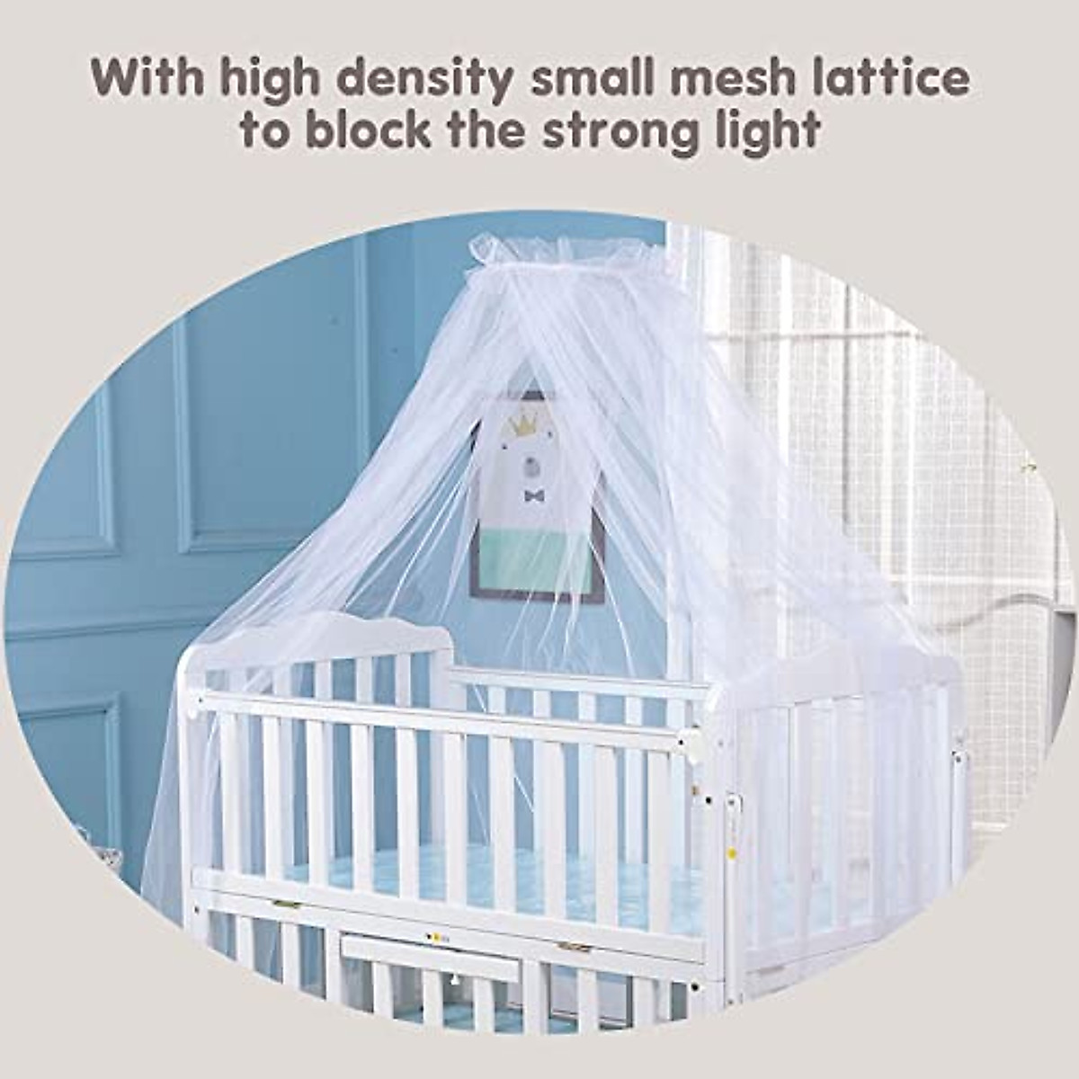 SH-RuiDu 1PC Crib Dome Net Baby Child Mosquito Net Newborn Foldable Mosquito Mesh Net