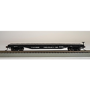 Bachmann Trains - 52' Flat Car - CHESAPEAK & OHIO - HO Scale