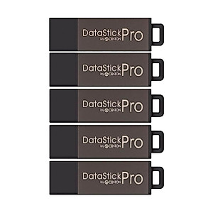 Centon Electronics DataStick Pro USB 2.0 Flash Drive, 16 GB, 5 USB Flash Drives, 5 Bulk Pack, Grey