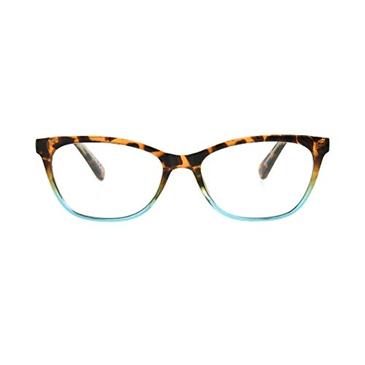 Sofia Vergara x Foster Grant Women's Teresa Reading Glasses Cat-Eye, Tortoise and Crystal Turquoise, 52 mm + 1.75