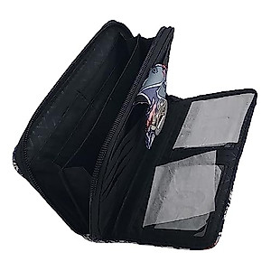 Vera Bradley Women's Cotton Turnlock With RFID Protection Wallet (Ornate Blooms, One Size)