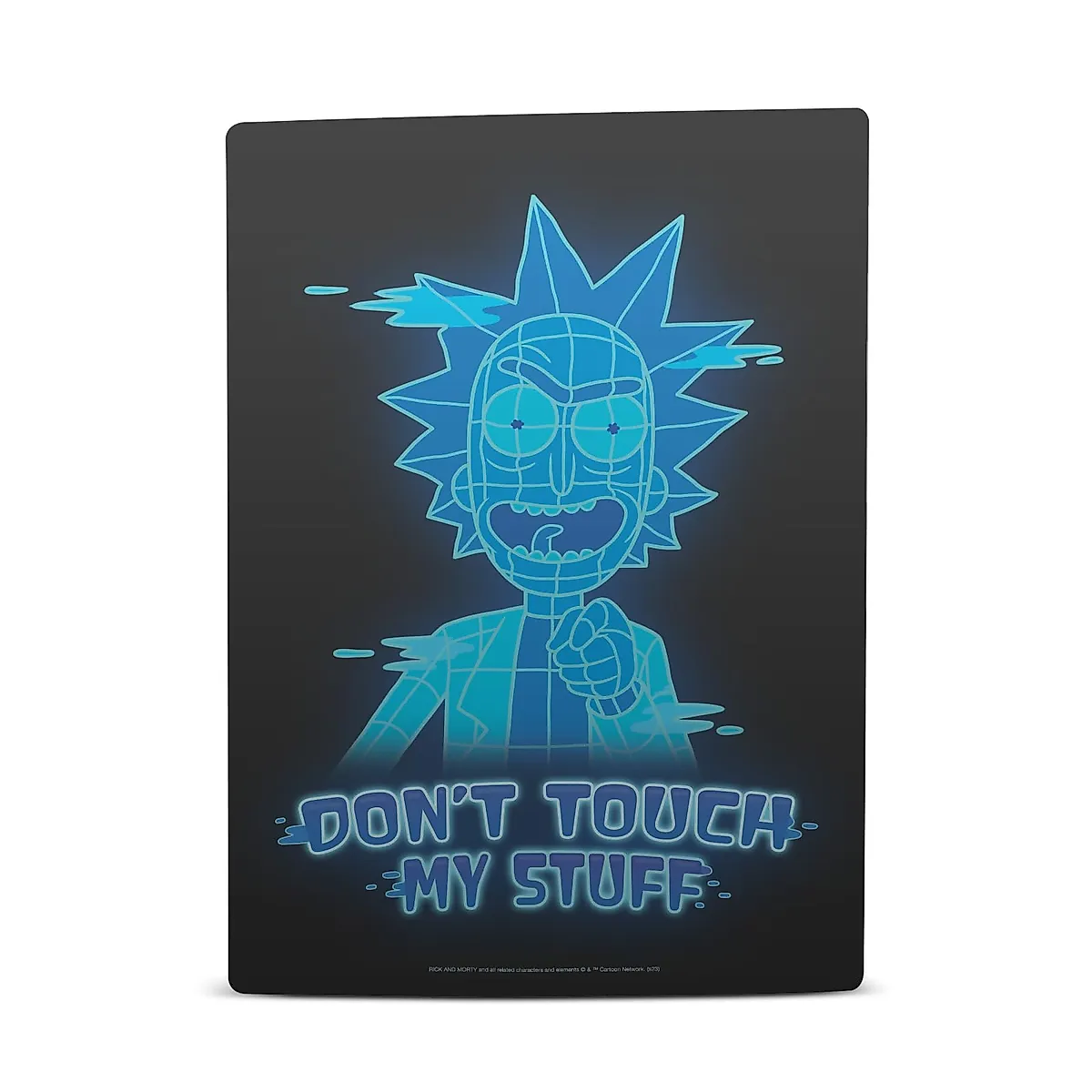 Head Case Designs Officially Licensed Rick And Morty Don't Touch My Stuff Graphics Vinyl Faceplate Sticker Gaming Skin Decal Cover Compatible With Sony PlayStation 5 PS5 Digital Edition Console