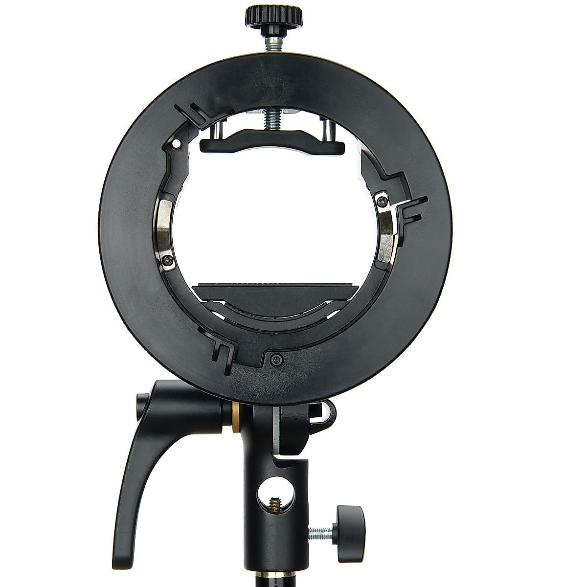 Godox S2 Speedlite S-Type Bracket Bowens Mount, for Godox V1 AD200Pro AD400Pro AD200 V860II TT685 TT600 TT350, Precise Tilt Control, Large Handle, Integrated Umbrella Mount