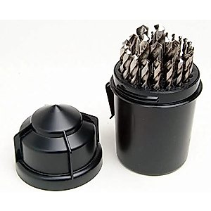 Drill America Drill Bit Round Plastic Index/Case, 1/16-1/2 by 64ths Mechanic Length (29 Sizes), 30650