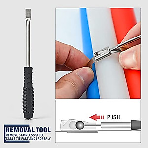 iCrimp Stainless Steel Cable Tie Tool Zip Gun Metal Zip Tensioner with Built-in Cutter, Release Tool included
