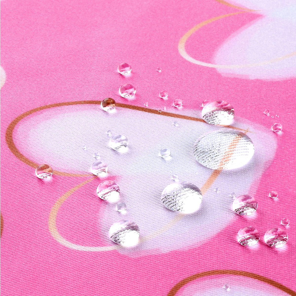 Waterproof Pink Hearts Bib Apron for Spring for Kitchen Baking Cooking Hair Stylists Cosmetologists