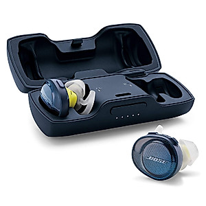 BOSE SoundSport Free Truly Wireless Sport Headphones - Midnight Blue/Citron (Renewed)