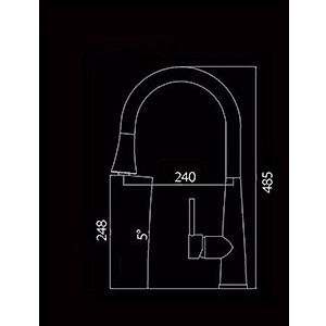 SJQKA-Faucet The kitchen draws the faucet, the water trough faucet, the hot and cold faucet, pulls the faucet