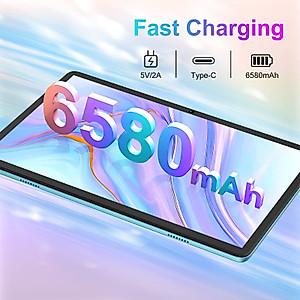 OSCAL 10.1 Inch Tablet(14+128GB), Android 12 Tablet Computer Pad10, 8 Core Tablets 13MP Camera, 6580mAh Battery, BT 5.0, 2.4G/5G WiFi Tablet for Kids, Parent Control, Google GMS Certified, Green