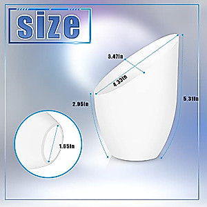 8 Pieces Plastic Lamp Shade Replacement White Lamp Shade 1.65 Inch Floor Lamp Light Covers Ceiling Fan Globe Replacement for Bedroom Living Room Floor Lamp Ceiling Fan Light Covers