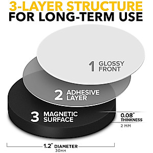 X-bet MAGNET Round Magnets 100 pcs and Large Magnetic Dots 40 pcs
