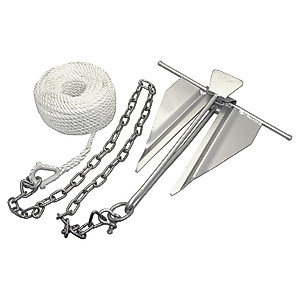 Shoreline Marine #7 Slip Ring Anchor Kit | Durable Boat Anchor Accessory