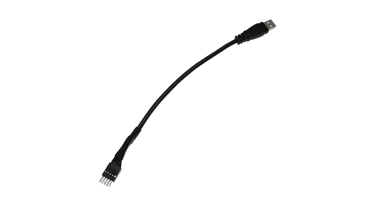 BAIRONG Black 9-Pin USB IDC Male Header to Single USB 2.0 Type A Male ...