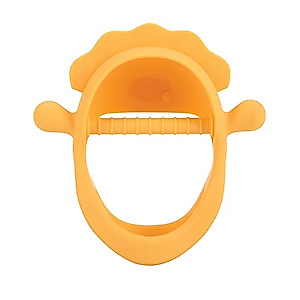 Nuby Silicone Wrist Teething Mitten - Teether Ring - 3+ Months - Lion