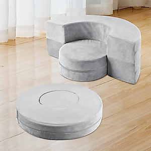 AIRBANK Kids Couch 2-in-1 Toddler Chair, Kids Sofa Toddler Reading Chair Convertible Children Sofa Chair for Girls Boys