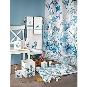 Avanti Linens - Wastebasket, Trash Can, Garden Inspired Home Décor (Garden View Collection)