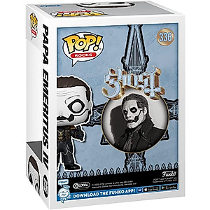 POP Rocks: Ghost - Papa Emeritus IV Funko Vinyl Figure (Bundled with Compatible Box Protector Case), Multicolored, 3.75 inches