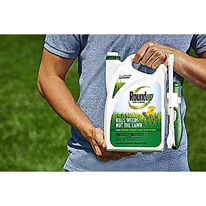 Roundup For Lawns1 Ready to Use - All-in-One Weed Killer for Lawns, Kills Weeds - Not the Lawn, One Solution for Crabgrass, Dandelions, Clover and Nutsedge, For Use on Northern Grasses, 1.33 gal.