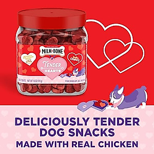 Milk-Bone Limited Edition Valentine's Tender Hearts Soft & Chewy Dog Treats, 18 Ounce