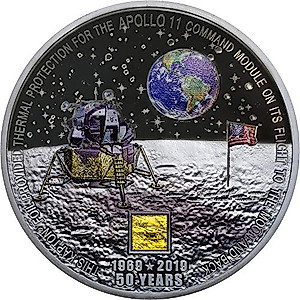 2019 DE Modern Commemorative PowerCoin Moon Landing Apollo 11 50th Anniversary 3 Oz Silver Coin 20$ Cook Islands 2019 Proof