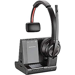Plantronics Savi 8200 Series Wireless Dect Headset System, Black