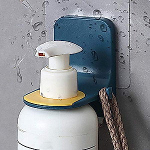 Shampoo Bottle Shelf, Plastic Viscose Hook, Rustproof Bathroom Accessories Organizer Hanger, Shower Bottle Holder Shampoo Hook(White)