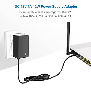 SHNITPWR 12V Power Supply 12 Volt 1A 12W AC/DC Power Adapter 100V ~ 240V AC to DC Converter 1000mA 800mA 500mA Transformer with 10 Tips 5.5x2.5 5.5x3.0 6.3x3.0 4.8x1.7 4.0x1.7 3.5x1.35 2.5x0.7mm