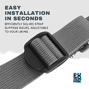 4 Pcs 1 inch (25mm) Plastic Ladder Slider adjustable Lock Buckles, Plastic tension lock triglide, Plastic Replacement for Belt backpack strap adjuster replacement (Black)