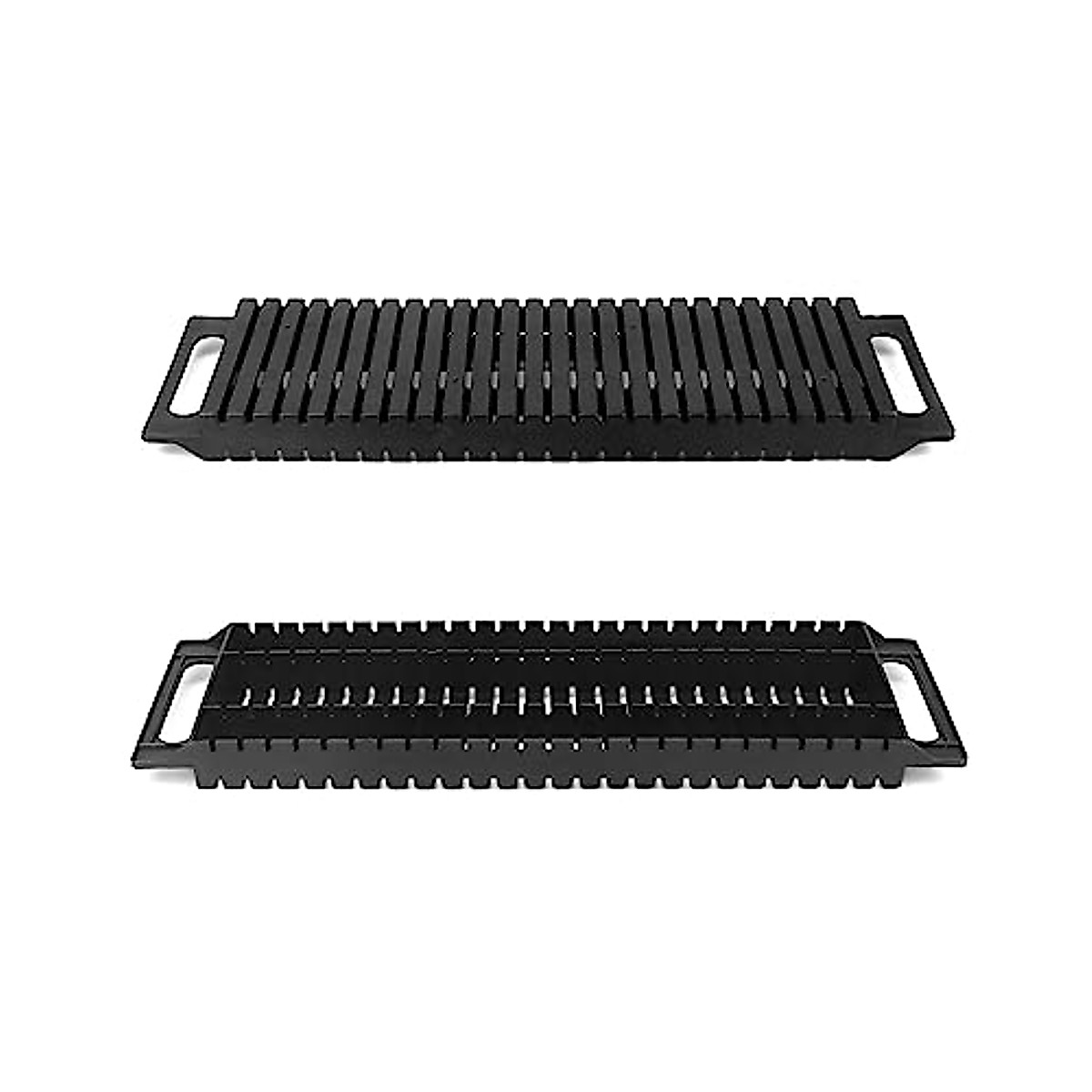 Qwork Antistatic ESD Circulation Rack Shelf, 2 Pack Dual- Ear Antistatic PCB Tray Rack, ESD Shelf Storage Turnover Rack, 47 x 14 x 3.5cm, Black