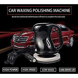 Car Polisher Machine, BessieSparks 40W Auto Electric Buffer Waxer, Portable Polishing Buffing Waxing Sander Machine Kit Set, Black