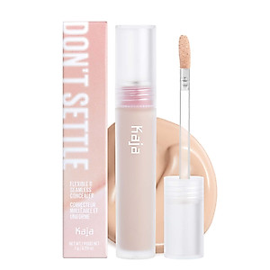 Kaja Liquid Concealer - Don't Settle | Buildable, Lightweight, Light-to-medium Coverage, Color-correcting, 03 Mooncake, 0.21 Oz