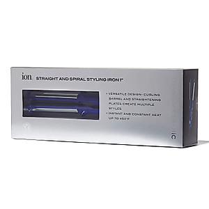 Ion Straight N' Spiral Styling Iron Black