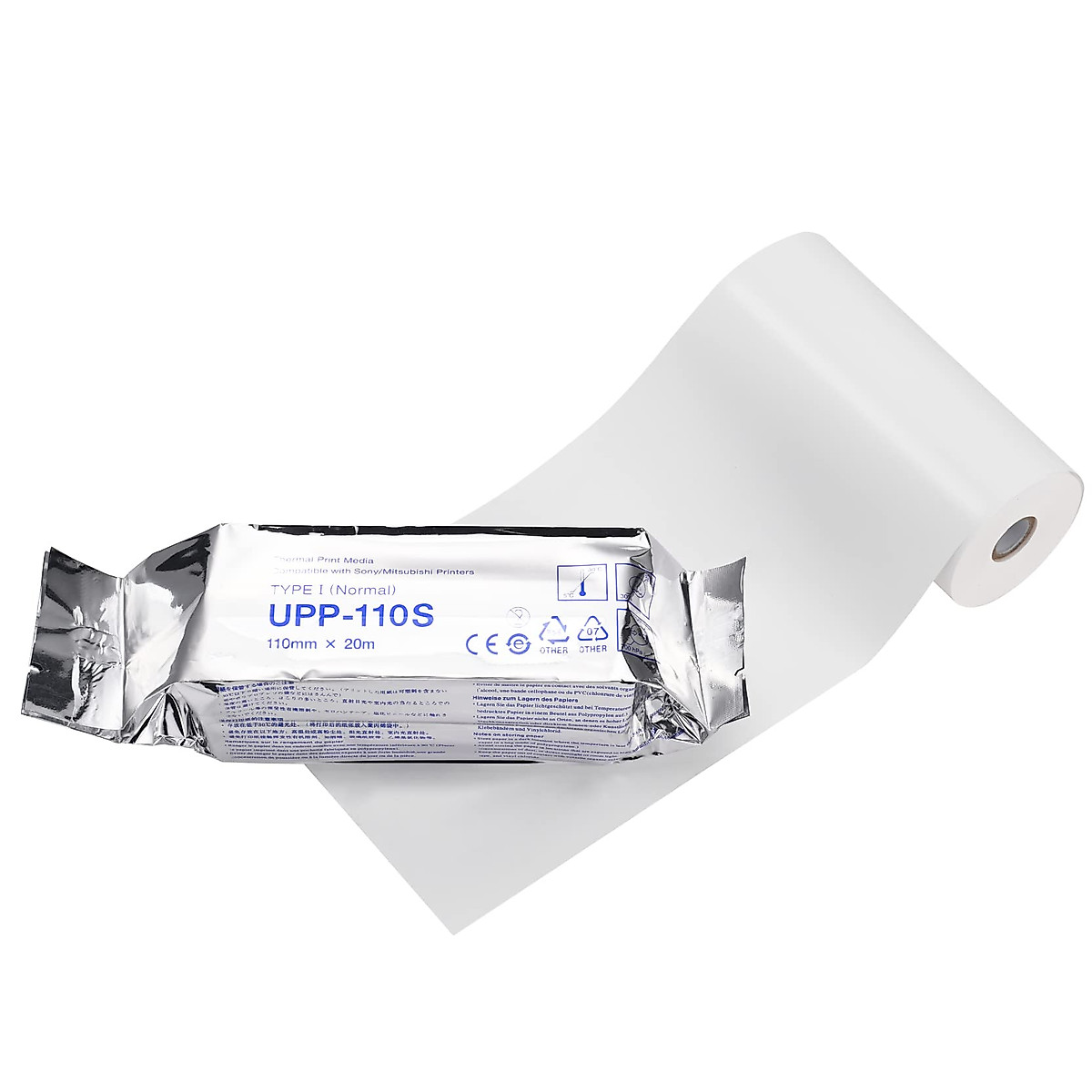 UPP-110S Sony Compatible Ultrasound Paper(110 mm x 20m)10 roll,for Sony Ultrasound Thermal Print Film