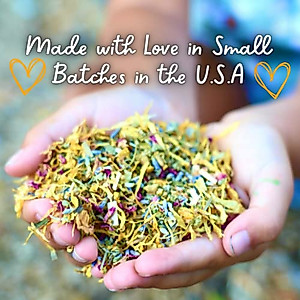 Happy Trees Chicken Nesting Herbs - 100% Natural Blend of 7 Premium Dried Herbs for Fresh Nest Box, Coop and Run - Bulk 1lb. Bag