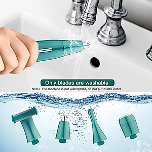 Electric Razor for Women, 4 in 1 Womens Electric Razor, Cordless Protable Body Hair Removal for Eyebrow Face Nose Legs Underarms and Bikini Line, Personal Womens Shaver Set for Wet and Dry