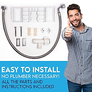 JEP Dual Nozzle Manual Bidet Toilet Seat for Round Toilets with Soft Close Seat and Cover | Bidet Seat for Rear & Feminine Cleaning, Easy to Install, Convenient, and Power Free (Round Toilet)