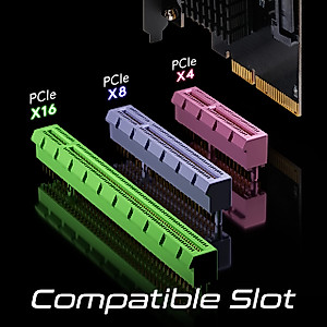 EZDIY-FAB USB3.2 Gen2x2 Type-E Front Panel Internal Expansion Card 20 Gbps PCI Express 3.0 X4 Adapter for Desktop PCs (ASM3242)