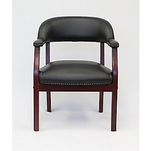 Boss Captain’s Chair In Black Vinyl