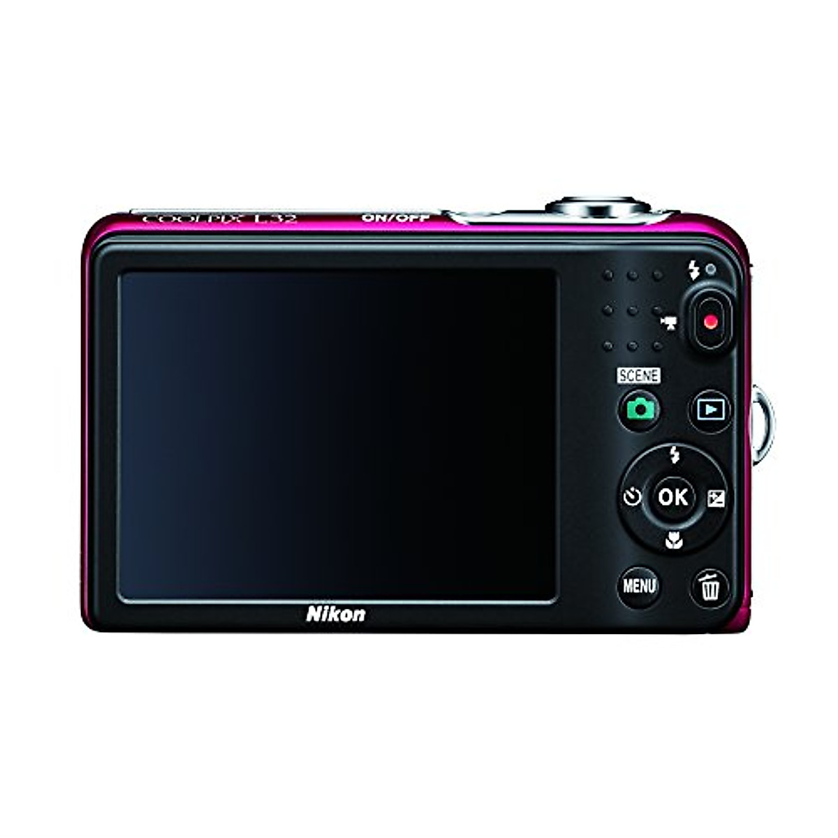 Nikon COOLPIX L32 Digital Camera with 5x Wide-Angle NIKKOR Zoom Lens